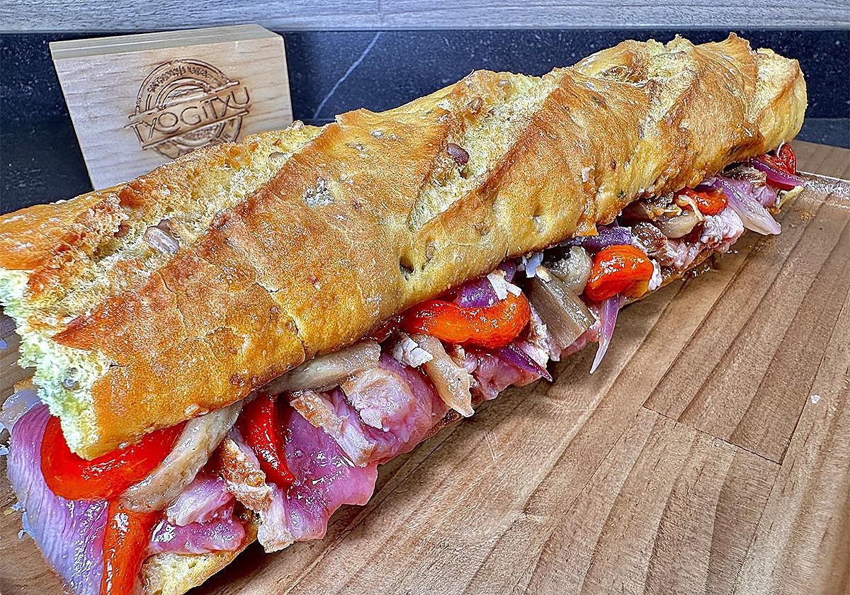 Receta de bocadillo de txuleta con escalivada | El Diario Vasco